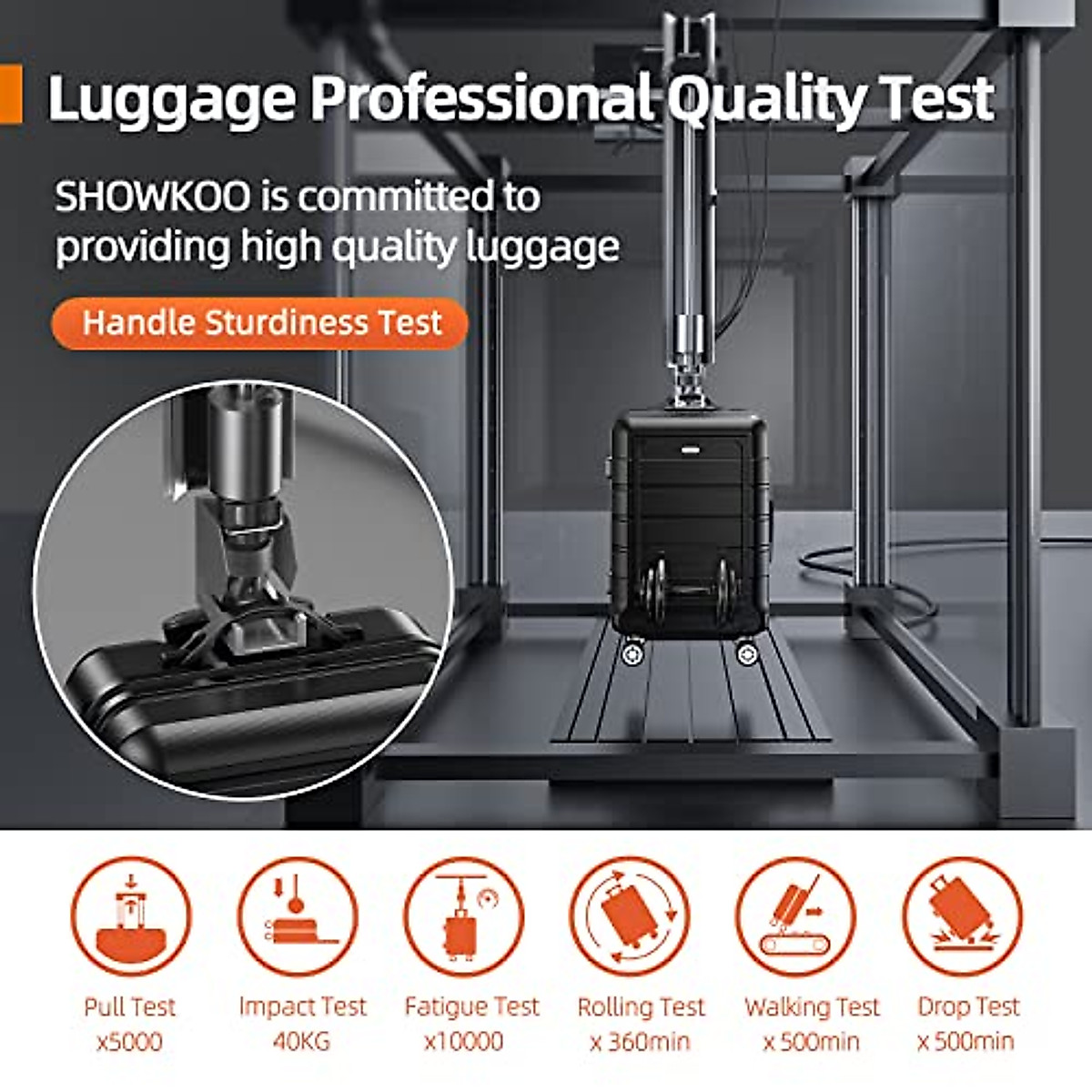 SHOWKOO Luggage Sets Expandable PC+ABS Durable Suitcase Double Wheels TSA Lock 3pcs Black