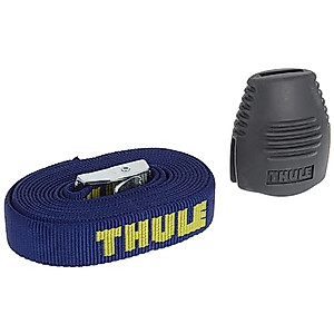 Thule Load Straps - Secure steel cam-action buckle with protective bumper - Heavy-duty UV resistant nylon webbing - sold in pairs - Kayak, canoe, surfboard tie down