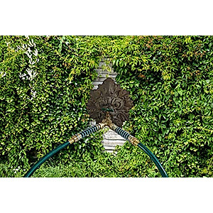 HYDRO MASTER Garden Hose Coiled Spring Protector,Solid Brass Connector,Garden Faucet Extension