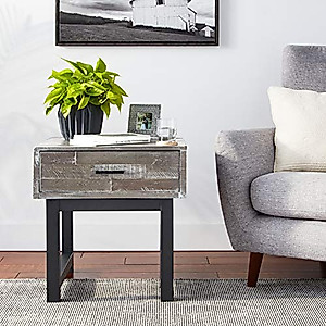 Signature Design by Ashley Mondoro Industrial Square End Table, Reclaimed Brown