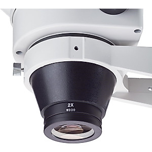 AmScope SM20 2X Barlow Lens For SM and SW Stereo Microscopes (48mm)
