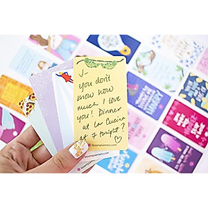 bloom daily planners Love Note Card Deck - Cute Sentimental Quote Cards - Set of Thirty 2" x 3.5" Cards - Assorted Designs