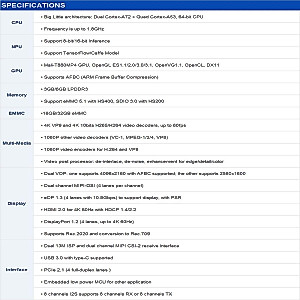 youyeetoo Toybrick Rockchip RK3399Pro TB-RK3399ProD Single Board Computer Support for AI and Machine Learning with Caffe and TensorFlow,NPU Up to 3.0 Tops