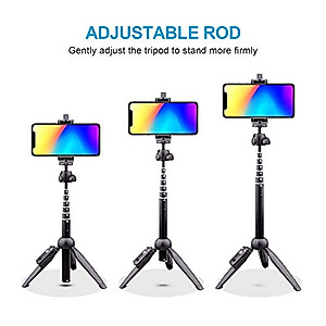 Phone Tripod, LATZZ 40 Inch iPhone Stand, Tripod for iPhone with Wireless Remote Control, Tripod for The iPhone 14/13/12/11 Pro/Xs MAX/XR/X/8/7P/Galaxy Note 20/S21/S20/S10, More
