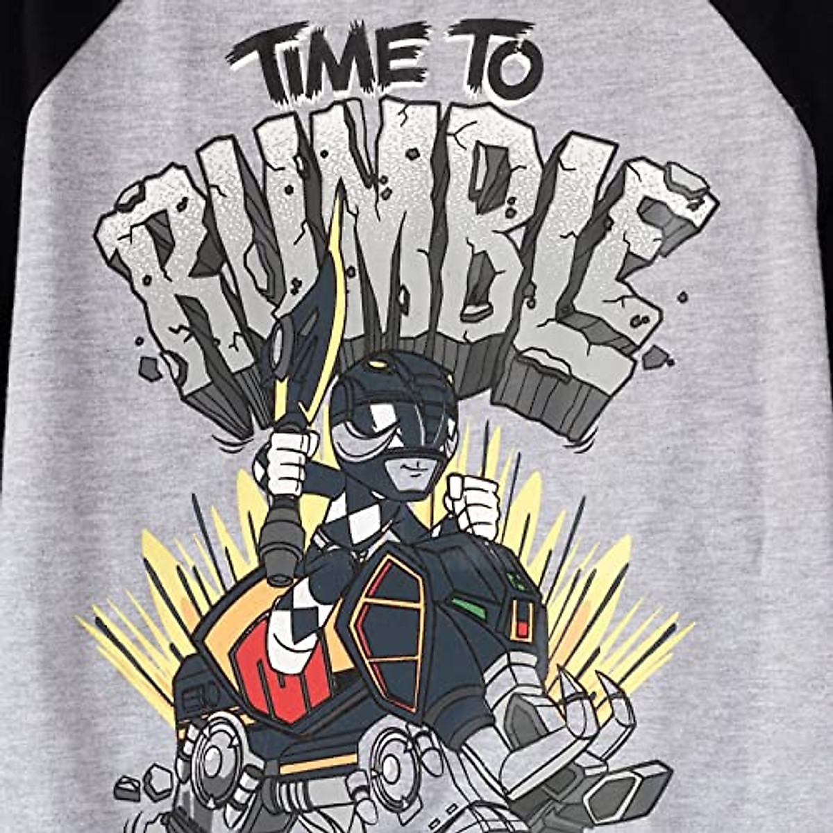 Power Rangers Red Ranger Zach Blue Ranger Toddler Boys 3 Pack T-Shirts Red/Blue/Gray 5T