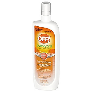 OFF! Family Care Insect & Mosquito Repellent Spritz, Bug Spray Containing 7% DEET, Unscented Repellent with Aloe Vera Protects Against Mosquitoes, 9 Oz