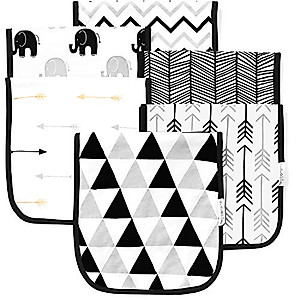 Burp Cloths for Baby Boy & Girl - Ultra Absorbent Burping Rags - Anti Shrink Unisex Burpy Clothes - Super Soft Jersey Cotton, Large 21"x10" - Thick for Newborn Cloth Diapers - 6 Pack