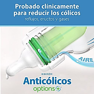 Dr. Brown's Options+ Narrow Bottle, Glass Baby Bottle with Silicone Sleeve Variety Pack 8 Ounce - Glow/Blue/Mint