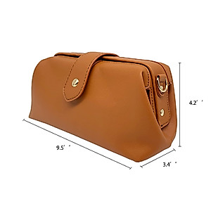 TopTTanBo Small Crossbody Bags for Women, Fashion Leather Shoulder Purses and Wallet Handbag (BROWN)