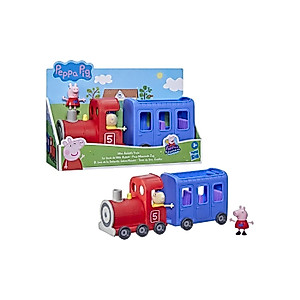 Peppa Pig Peppa’s Adventures Miss Rabbit’s Train 2-Part Detachable Vehicle Preschool Toy: 2 Figures, Rolling Wheels, for Ages 3 and Up