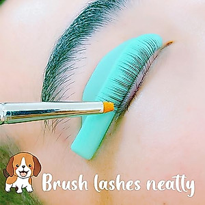 Lash Lift Tool Y Brush Replacement Soft Lami Laminator Brush for Brushing Glue Balm Collecting Lashes Neatly On The Silicone Perm Shields Reusable Eyelash Lifting Brushes More Than 100 Usages