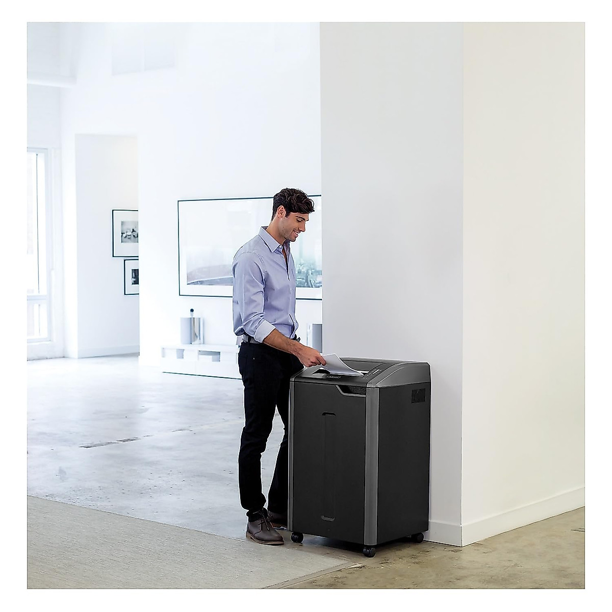 Fellowes Powershred 425Ci 100% Jam Proof Commercial Grade 30-Sheet Cross-Cut Paper Shredder, TAA Compliant (38425), Black