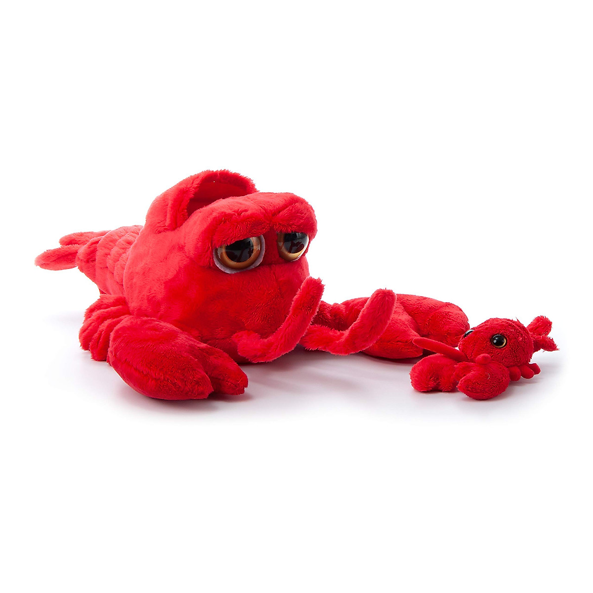 The Petting Zoo Mom and Baby Lobster Stuffed Animal, Gifts for Kids, Pocketz Ocean Animals, Lobster Plush Toy 15 inches