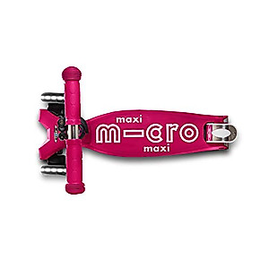 Micro Kickboard - Maxi Deluxe LED - Three Wheeled, Lean-to-Steer Swiss-Designed Micro Scooter for Kids with Motion-Activated Light-Up Wheels for Ages 5-12