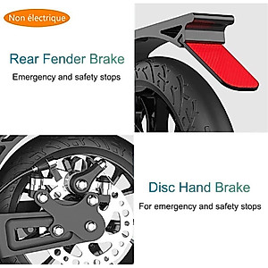 CMMC Adult Kick Scooter with Big Wheels and Disc Handbrake, Quick-Release Folding System - Dual Suspension System Commuter Scooter for Adults and Teens(non-electric)- Supports 220lbs