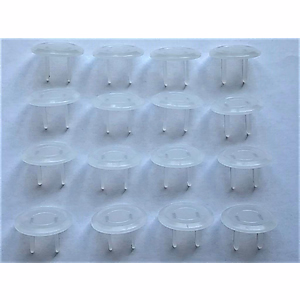 JOM Child Proof Clear Power Outlet Plug Covers (32 Pack) Value Pack Clear Child Proof Baby Safety Outlet Electrical Protector Safety Caps Durable & Steady
