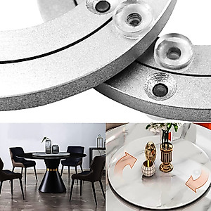 2 Pack Lazy Susan 8 inch Aluminum Turntable Ball Bearing, Heavy Duty Silent Turner Bearing Turntable Bearing Swivel Turntable Bearing 8 inch