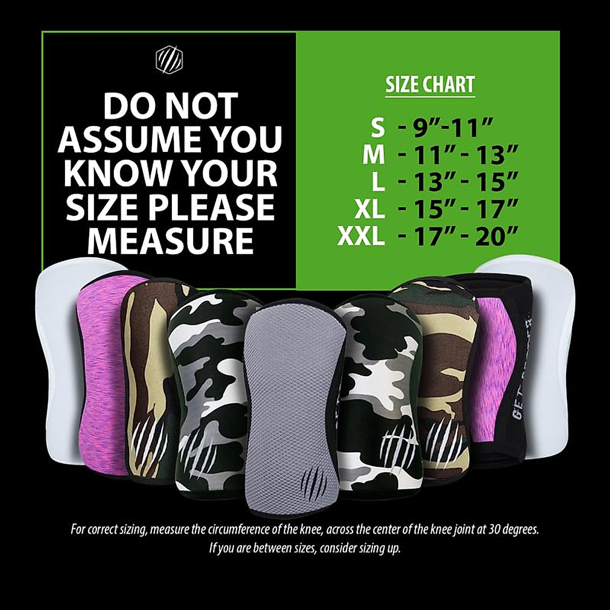 Bear KompleX Knee Sleeves for Weightlifting, Lifting Knee Sleeves for Men & Women, 5mm/7mm Compression Neoprene Knee Sleeve Support for Squats, Powerlifting, Gym & CrossFit