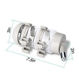 No Drip Dog Kennel Water Bottle Dispenser for Crate, 400ml Dripless Pet Drinking Fountains Kettle with Automatically Feeding Water (White)