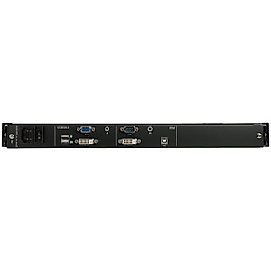 StarTech.com Dual Rail Rackmount KVM Console HD 1080p - Single Port DVI/VGA KVM w/17" LCD Monitor for Server Rack - Fully Featured 1U LCD KVM Drawer w/Cables - USB Support - 44230 MTBF (RKCOND17HD)