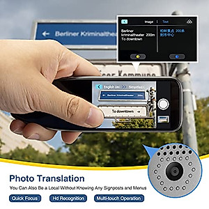 Language Translator Device Scanner Pen - Text to Speech Device for Dyslexia, Suitable for Language Learners Scan Translate Reading Pen,Fast - Under 0.5 Sec