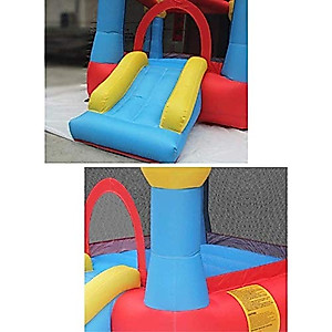 Inflatable Castle for Children, Trampoline Home Small Inflatable Slide Parent-Children S Playground Kindergarten Indoornd Outdoor Toy Playground Colors 265 190 170Cm