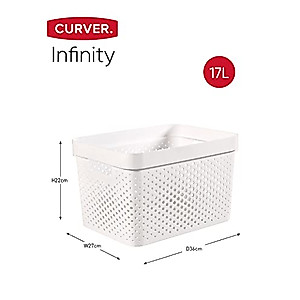 Curver Storage Basket, White, One Size (248636)
