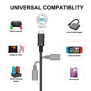 Support TV Mode AC Adapter Charger for Nintendo Switch, Power Supply 15V 2.6A Fast Charging for Switch Dock/Switch Lite and Pro Controller