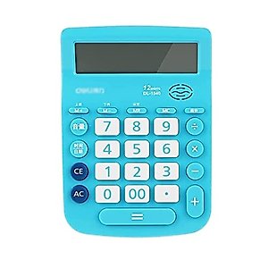 Desktop Calculator Multifunction Voice Calculator 12 Digit Large LCD Display Calculator for Student Financial Accounting Desktop Calculator Calculators (Color : E)