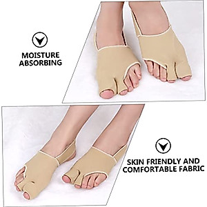 Healeved Wrist Supports Foot Protector Wrist Splints Thumb Splint Silicone Socks 2 Pairs Bunion Night Splint Silicone Spacers Bunion Hallux Valgus Correct Cover Socks