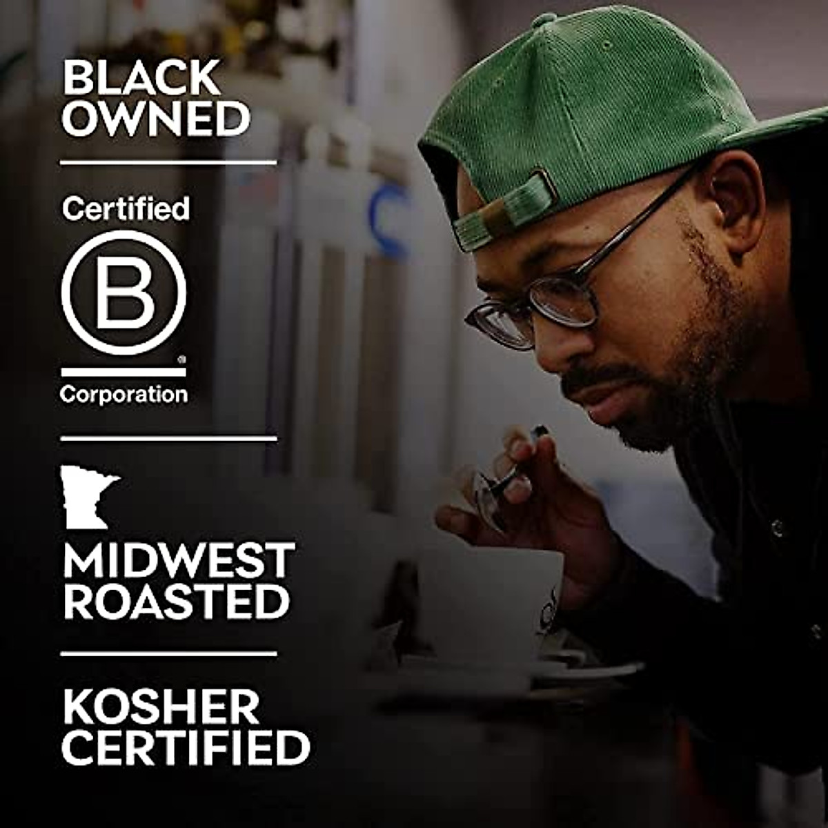 Blk & Bold Smoove Operator | Dark Roast | Keurig K-Cup Coffee Pods | Fair Trade Certified Specialty Coffee | B Corp | Black Owned Business | 60 Pods
