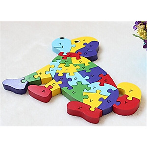 HIPGCC Wooden Jigsaw Puzzles Dog Toys Numbers Puzzles Preschool Educational Toys for Toddlers Kids Children Boys Girls, Age 3 4 5 Year Old and Up
