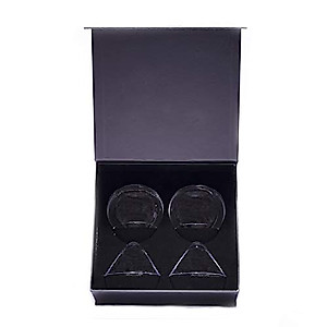 LEMONSODA Stemless Martini Glasses with Chiller Set of 2 - Elegant Cocktail Glass Set with Server Bowl - Beautiful Bar Martini Gift Set for Margarita, Manhattan Cocktails | SC2025