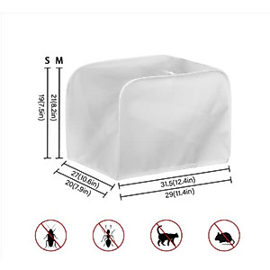 FKELYI Chicken Rooster Toaster Dust Cover for Home Kitchen Decor 2 Slice Toaster Oven Cover Washable Small Bread Toaster Dust Covers