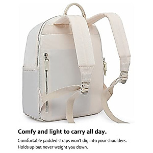 HotStyle OLETHA Backpack Purse for Women, Beige White