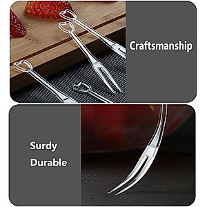 1000PCS Disposable Plastic Fruit Forks, Cake Forks, Mini Cocktail Tasting Forks, ThickenedForks for Fruits, Desserts, Cheese Cubes, Snacks (Black)