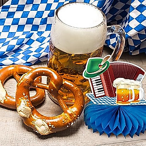 SUNKIM 9pcs Oktoberfest Honeycomb Centerpieces Oktoberfest Decorations Party Supplies Bavarian German Beer Festival Oktoberfest Party Decorations Oktoberfest Table Toppers