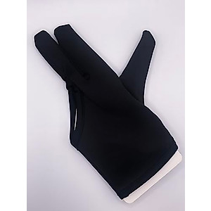 Stilnati Heat Resistant Gloves for Hair Styling Curling, for Barber, Hair Straightening, Keratin Treatment, Curling, Flat Iron, 3 Fingers Glove Hairdressing, Hand Protective Glove, Black, 1 Pcs