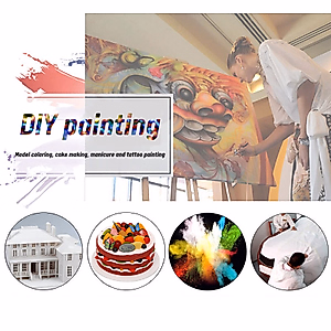 Gravity Feed Dual-Action Airbrush Spray Gun Kit Trigger Spray Gun for Art Craft Model Paint Spraying Hobby 0.3MM 7CC Air Brush