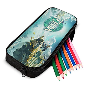 RDXLAYIV Zelda Tears of The Kingdom Backpack 17inch Backpack 3pc Backpacks Set School Bag Game Fans Gift with Lunch Bag Pen Case for Boys Girls Studen