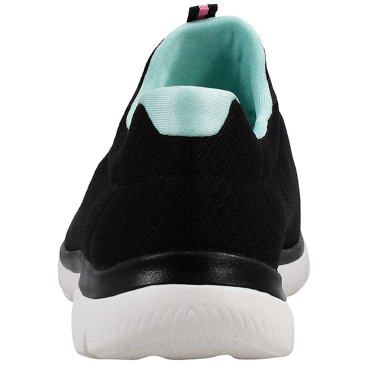 Skechers Sport Women's Summits Sneaker, Black/Multi, 8 W