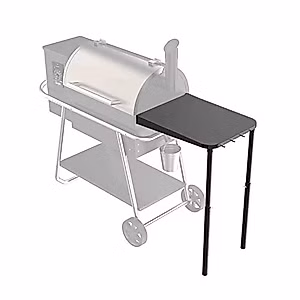 Stanbroil Pellet Grill Work Table Compatible with Traeger/Pit Boss/Camp Chef and Most Other Wood Pellet Grills Without Side Work Table - Adds A Lot of Use for A Small Area