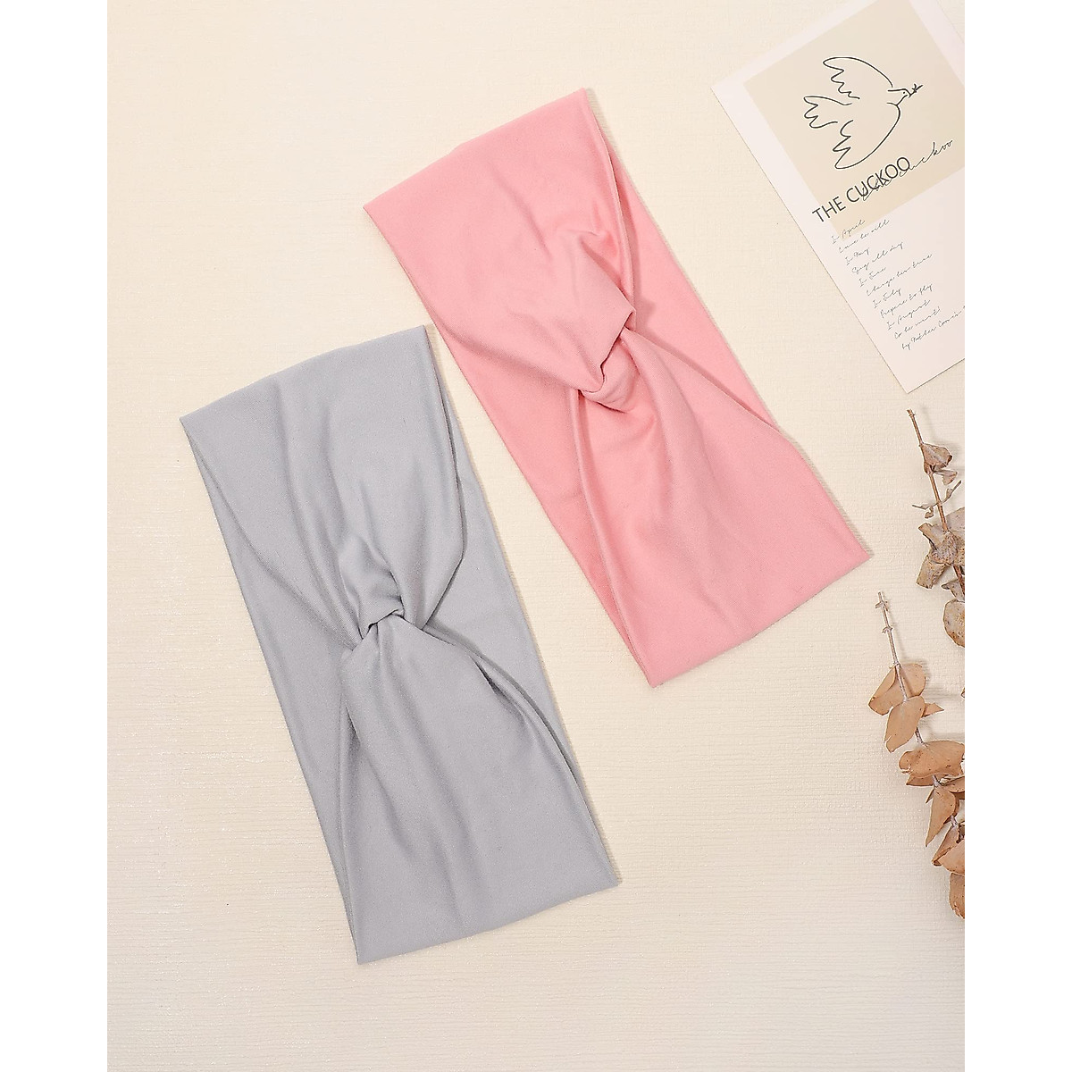 jollybows 16 PCS Headbands for Women Elastic Hair Bands Yoga Running Hair Wrap No Slip Hair Accessories for Girls