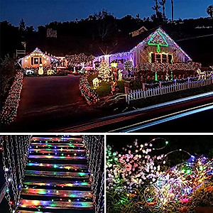 Ligarko Solar String Lights, 120 LED 46Ft Solar Fairy Lights Outdoor Waterproof, 8 Modes Copper Wire Decorative Solar String Lights for Garden, Patio, Festival, Party Decoration (Multi-Coloure-2 Pack)