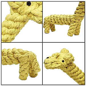 Dog Rope Toy Set Puppy Pet Chew Training Animal Design Durable Interactive Toys Dental Health Teeth Cleaning Toy for Small Medium Dog Biting Toys