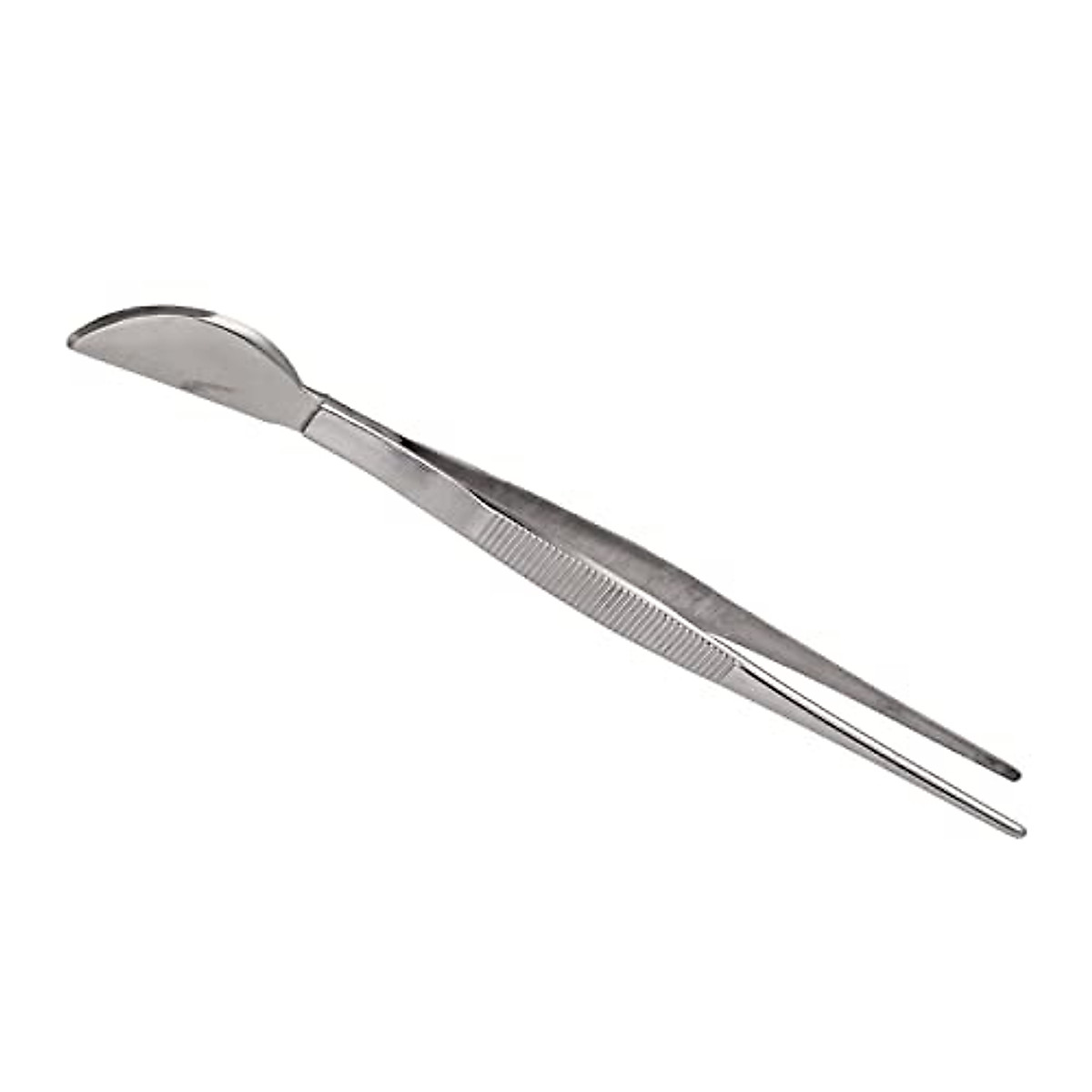 VINGVO Bonsai Tweezers, Edges Bonsai Tweezers Tool Ergonomic Handle Wear Resistant Rust Proof (Straight)