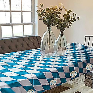 DmHirmg Decorations for Oktoberfest, 66 Feet Pennants Banners and TableCover for Oktoberfest,Flag Banner for Oktoberfest , Garland for Oktoberfest Bavarian German Party (2 Pack Flag+1 TableCover)