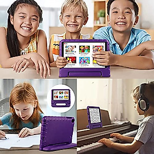WOZIFAN Kids Tablet 8 Inch, Android 11 Tablet for Kids, Eye Protection Screen, Parental Control, Educational Game, Toddler Tablet with Quad Core 2GB + 32GB, Dual Camera, WiFi, Kid Proof Case - Purple