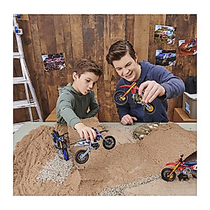 Supercross, Authentic Eli Tomac 1:10 Scale Collector Die-Cast Motorcycle Replica with Display Stand