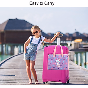 Toy Dolls Storage Bag Tote Carrying Case Compatible with LOL Surprise Toys Dolls Omg, Hanging Organizer Storage Bag with 8 Clear Window Pockets, Bag Only (04-Cat Purple)